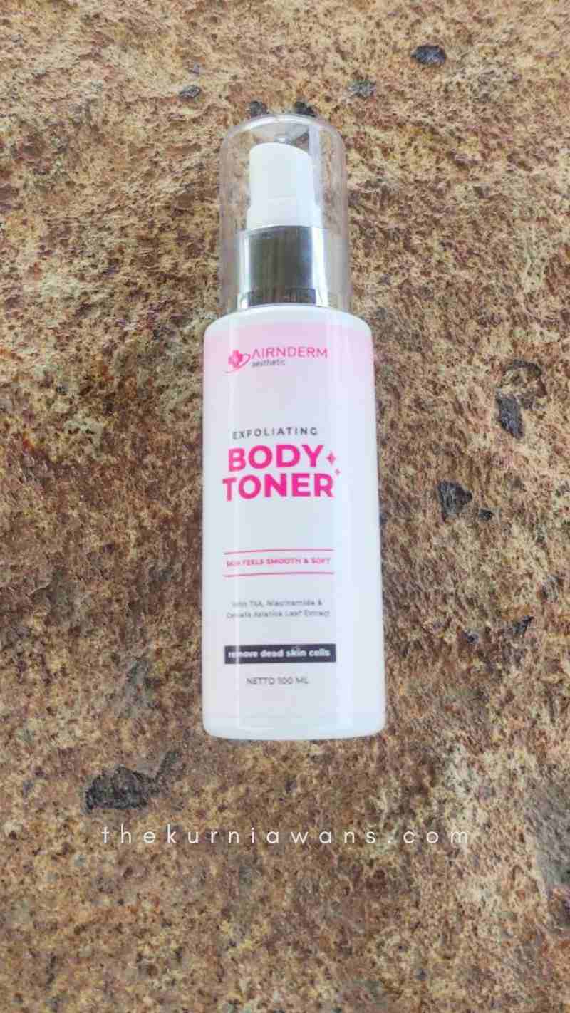 Review Airnderm Aesthetic Niacinamide Gel dan Body Toner, Bye Kulit Belang!